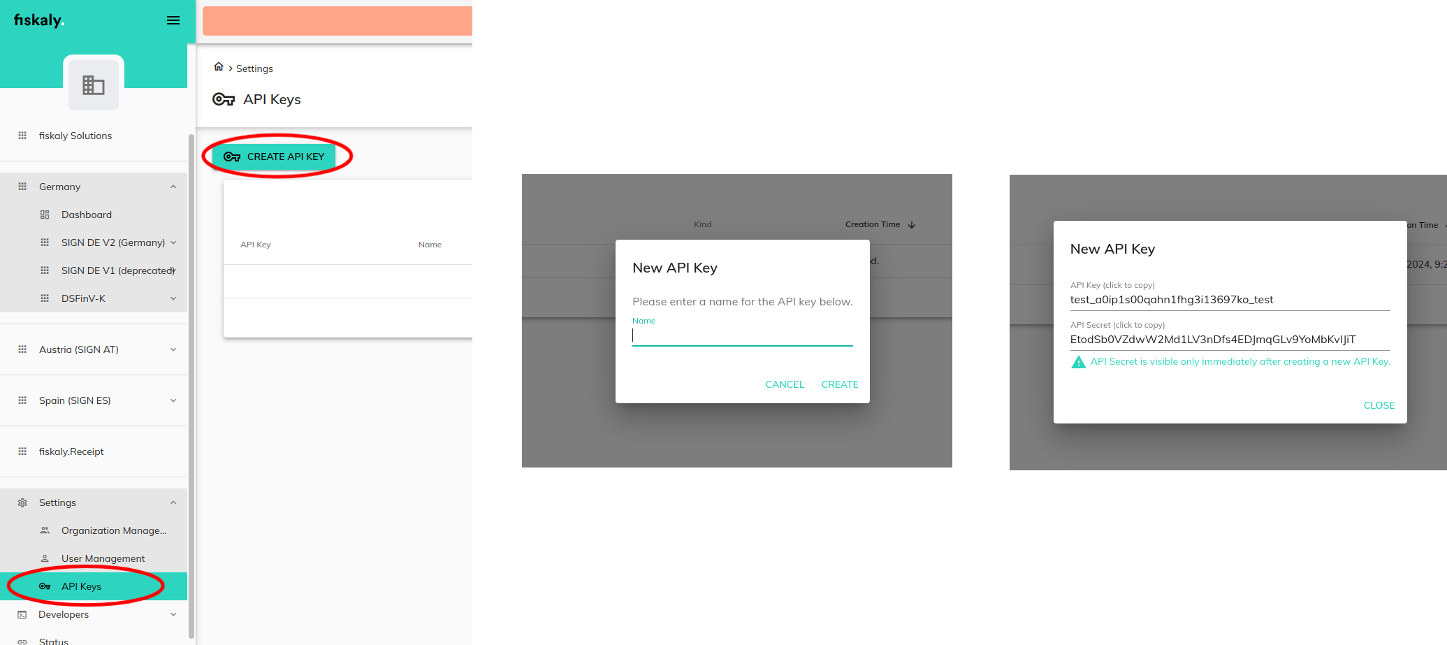 How to create an API Key? – fiskaly-support (EN)